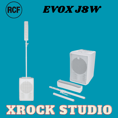 RCF EVOX J8 Active 12" 2-Way 1400W Portable Line Array PA System ...