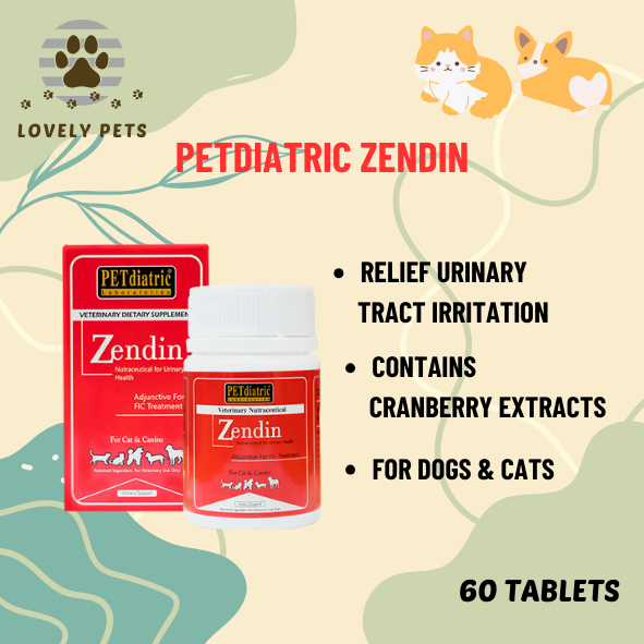 PETdiatric Zendin Nutracceutical For Urinary Health For Dogs And Cats ...