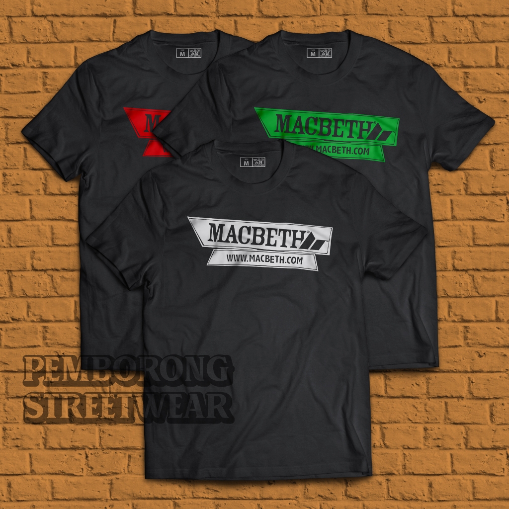 190gsm READY STOCK T-Shirt Brand MACBETH | Shopee Malaysia