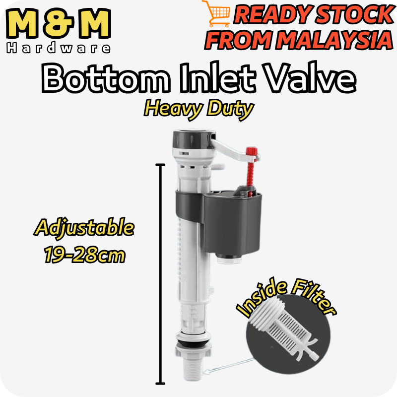 Toilet Water Tank Bottom Valve Flush Inlet Valve Compact Bottom Valve ...