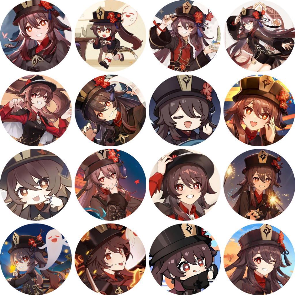 Genshin Impact Hu Tao Button Badge 58mm | Shopee Malaysia