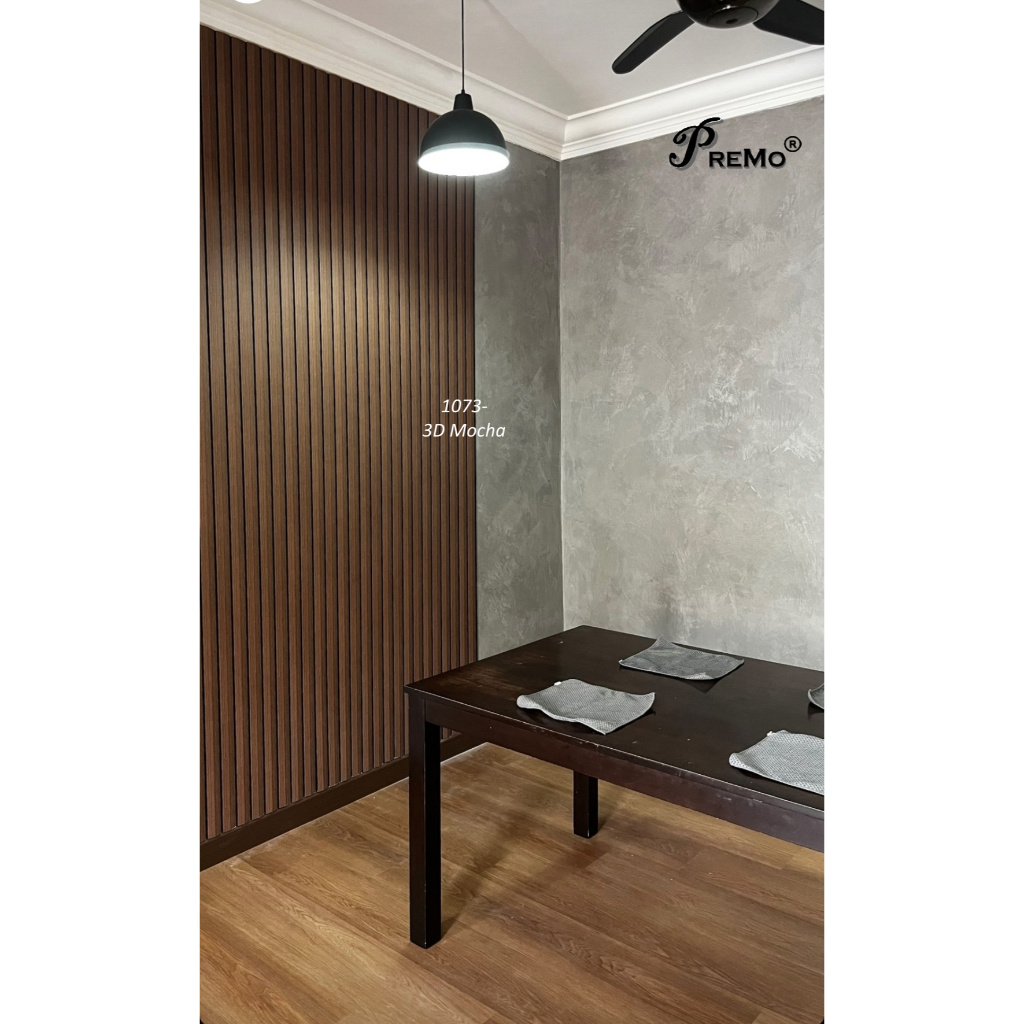 PREMO Fluted/Flat Wall Panel-Duo Tone TV WALL-290cm Long 9.5ft-Wall ...