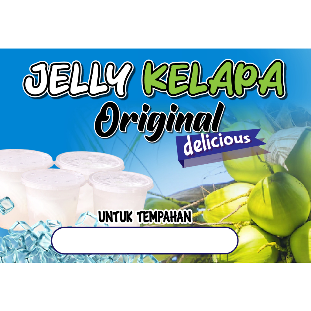 STIKER BOX DADIH/STIKER BOX JELLY KELAPA/ STIKER/stickerjelly ...