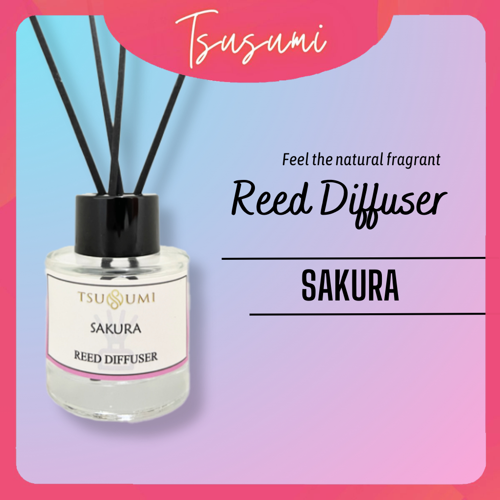 Sakura Reed Diffuser 50ml Air Freshener Perfume Room Home Fragrance ...