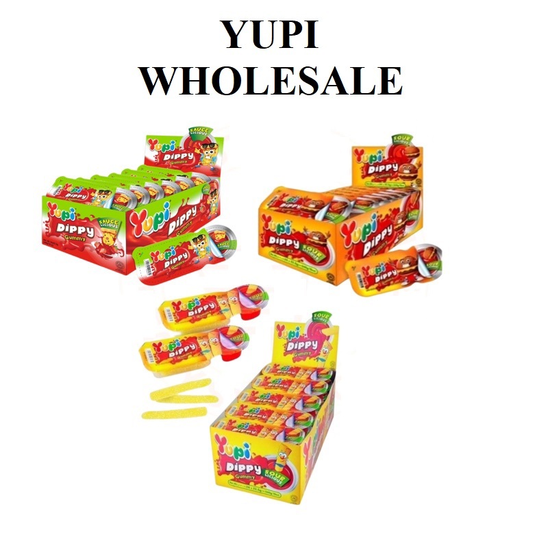 [NEW PRODUCT] YUPI DIPPY SAUCELICIOUS 24PCS (BURGER / PIZZA / FRIES ...