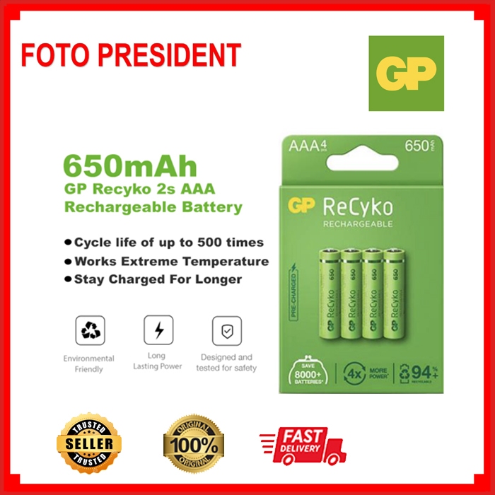 GP ReCyko AAA Rechargeable Batteries 950mAh 650 mAh (4pcs / 2pcs ...