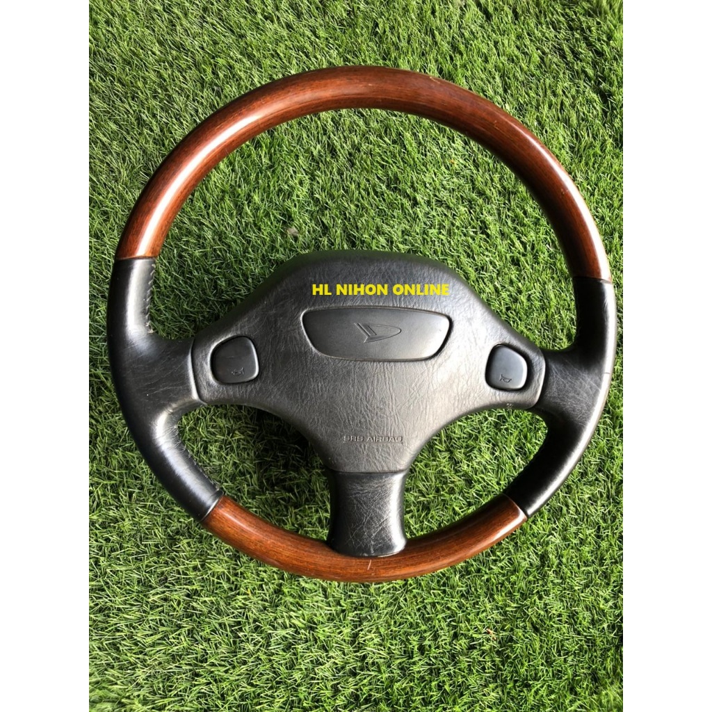 (USED)Daihatsu L700 L900 J100 Steering Wheel Walnut Gino Kelisa Kenari ...