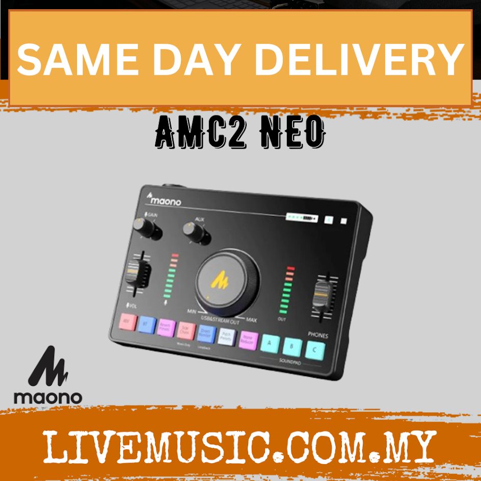 Maono AMC2 NEO One-Stop Streaming Audio Mixer & Sound Card - White ...