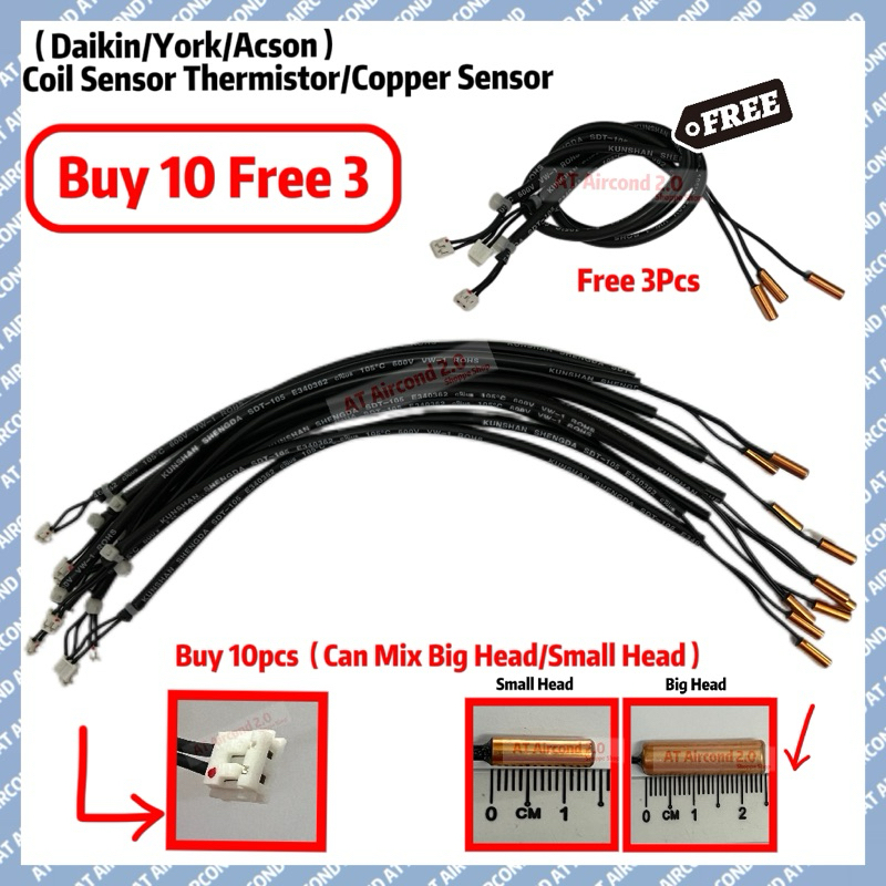 (10 FREE 3) DAIKIN MOUNTED AIRCOND COIL/COPPRER SENSOR COPPER SENSOR ...