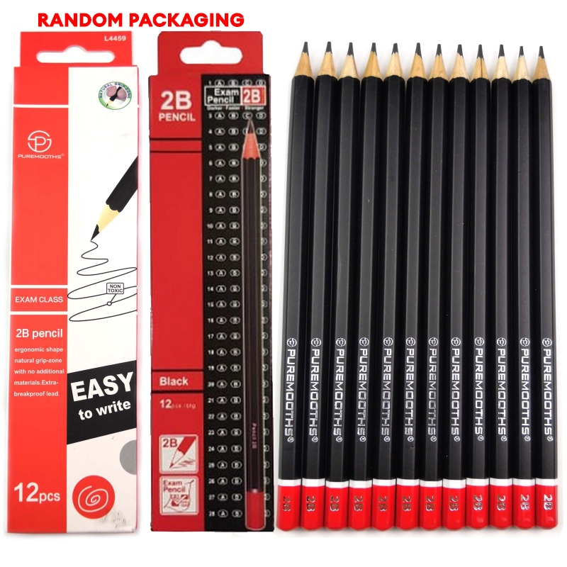 2B Pencil Student Exam Writing Pensel Alat Tulis Stationery Sekolah ...