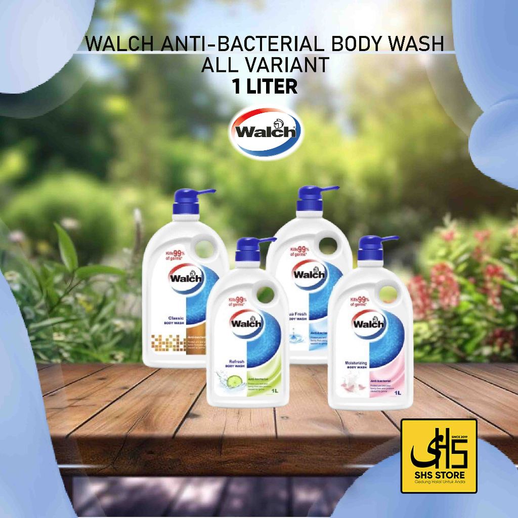 WALCH ANTI-BACTERIAL BODY WASH (1L) ALL VARIANT | Shopee Malaysia