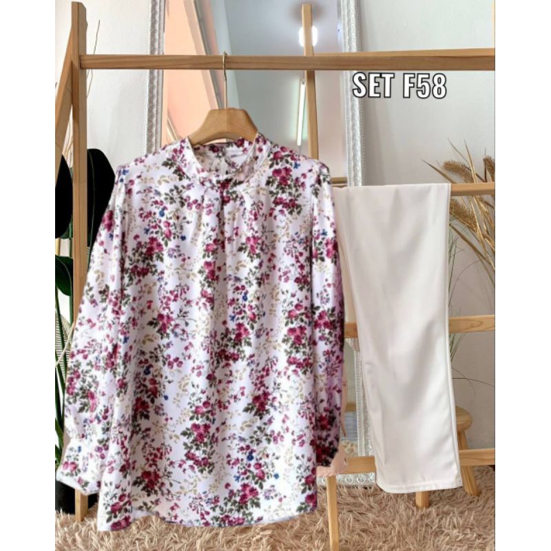 🔥TMB🔥 Set Seluar F58 corak / Baju set seluar bercorak / Set seluar ...