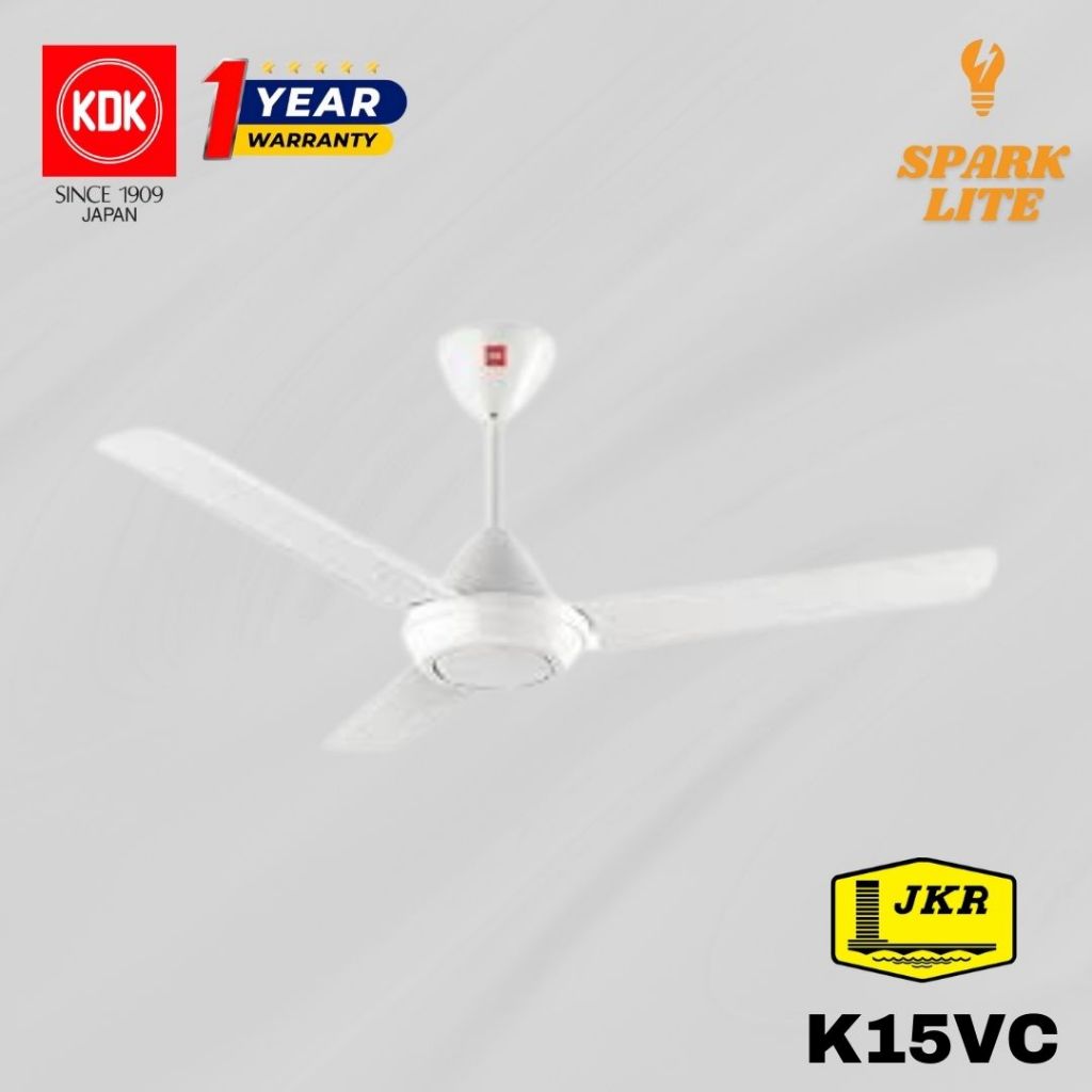 KDK K15VC 60" Project JKR Standard Regulator 3 Blades Ceiling Fan ...
