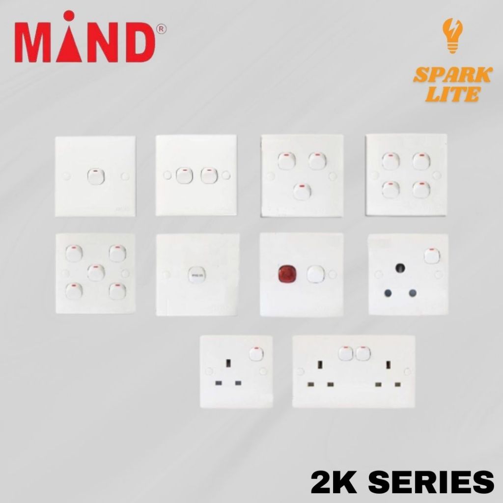 MIND 2K series switches & sockets (JKR & Sirim approved) | Shopee Malaysia