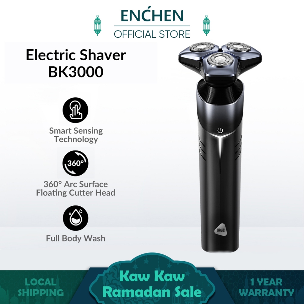 Enchen Electric Shaver Smart Sensing Shaver Machine BK3000 | Shopee ...