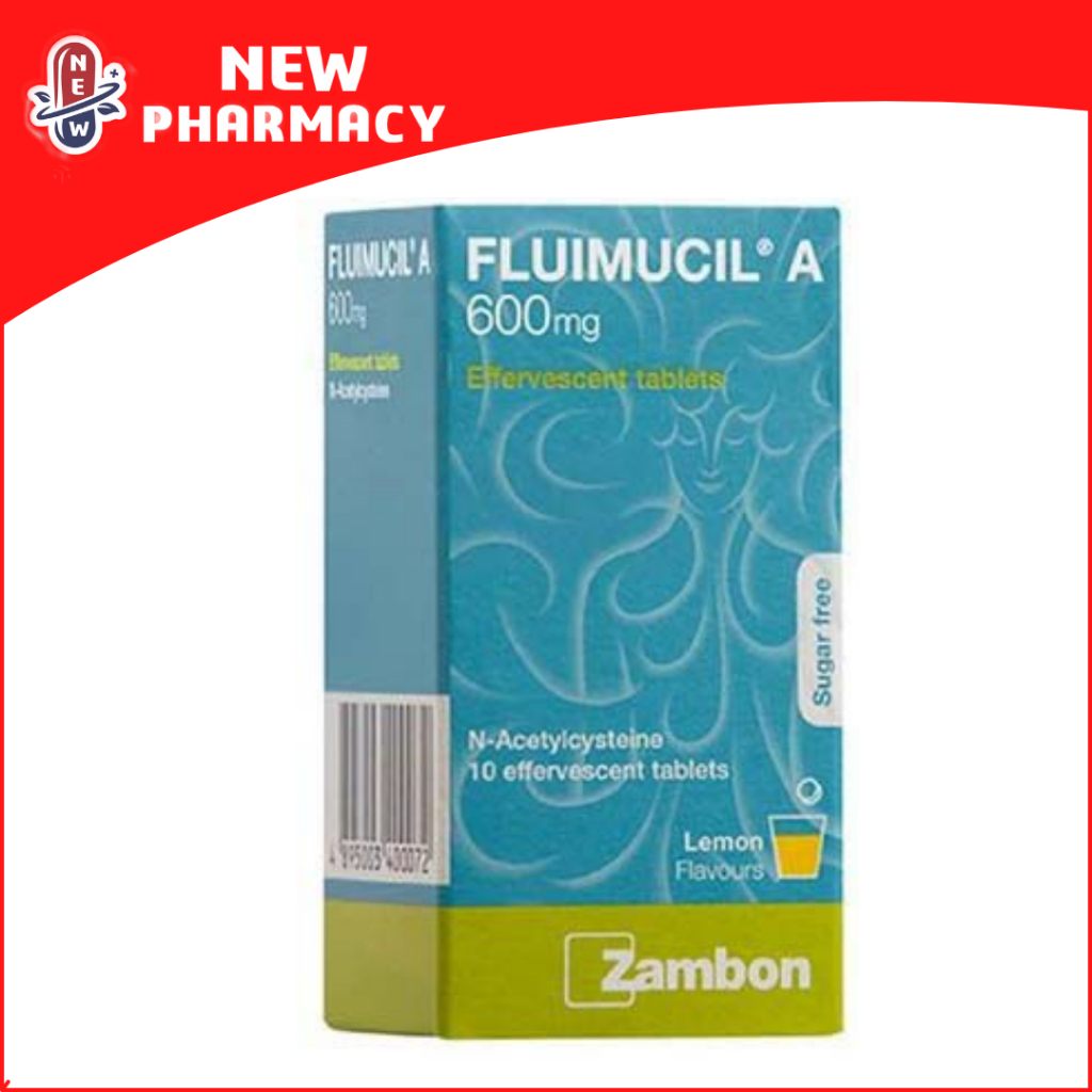 FLUIMUCIL A 600MG EFFERVESCENT TABLET 10S - CLEARS PHLEGM | Shopee Malaysia