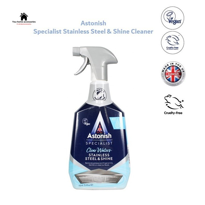 Astonish Specialist Stainless Steel and Shine Cleaner 750ml - Premium ...