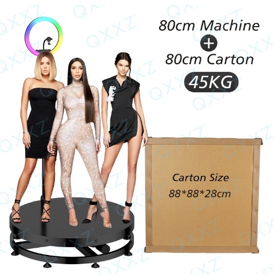 Ready Remote Control Rotating 360 Degree Photobooth Automatic Portable Selfie Spin Photo Booth ...