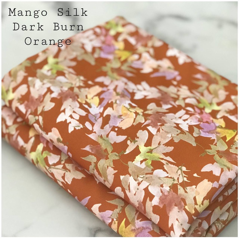 Kain Pasang Mango Silk Satin Open Meter Bidang 45 Kain Viral Mango Silk ...
