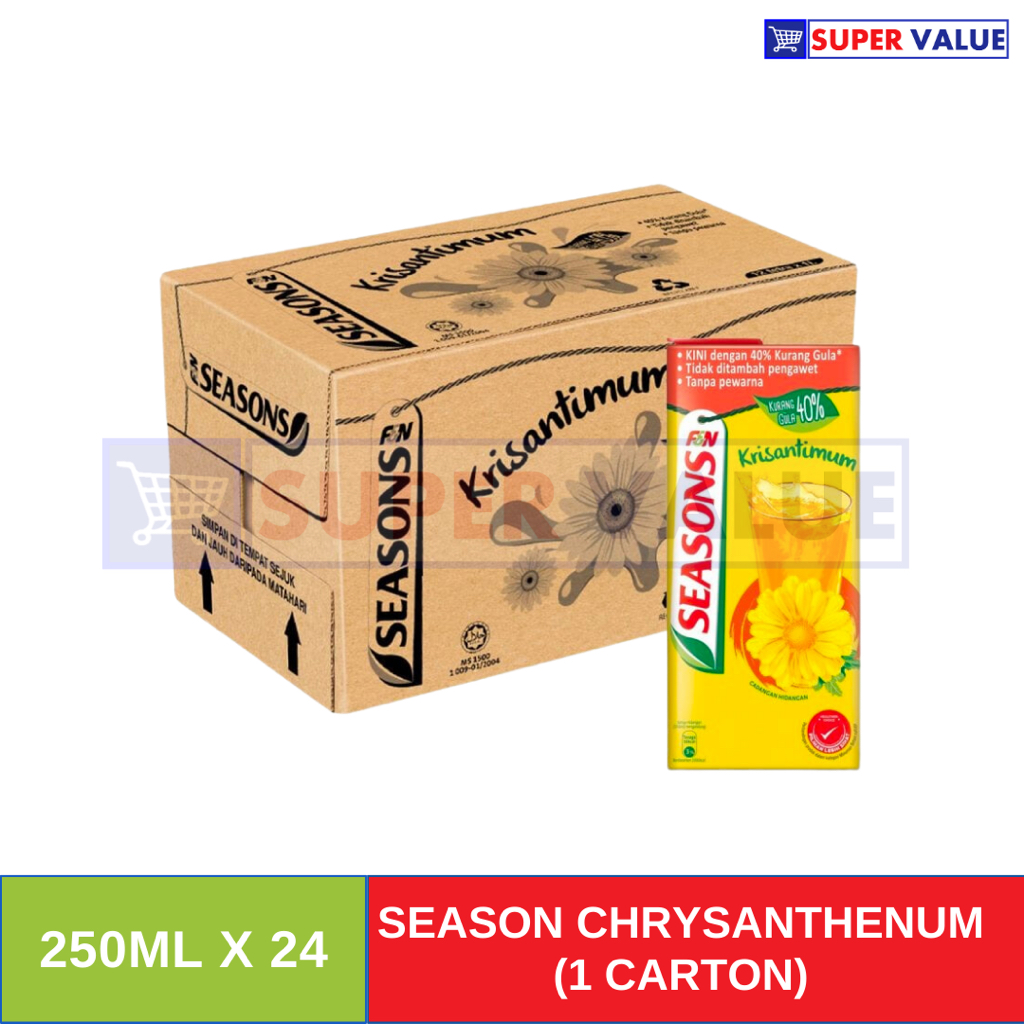 F&N Seasons Assorted Asian Drinks 1L x 12 Carton | Apple Lychee ...
