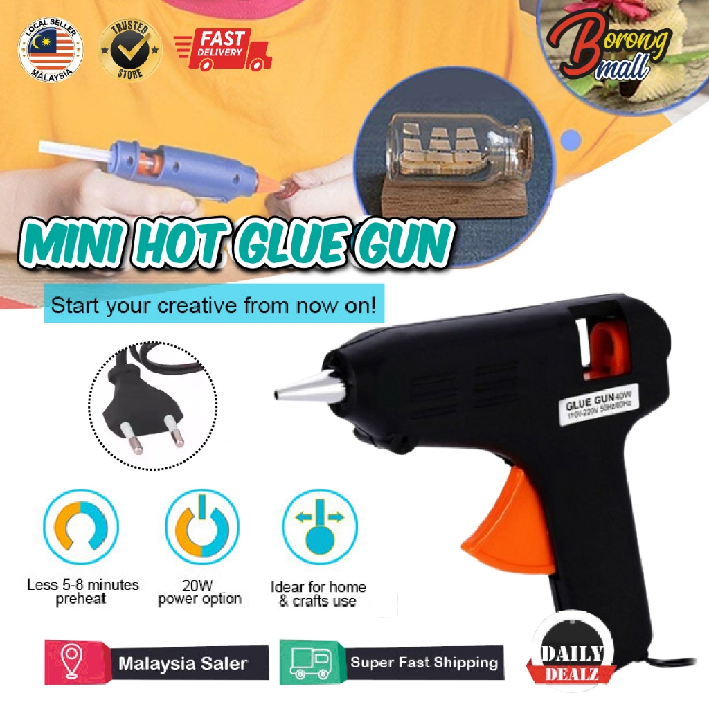 Mini Electric Hot Melt Glue Gun 20W Electric Heating Household Diy ...