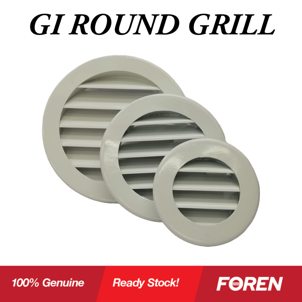GRILLES CEILING GI ROUND GRILL 4'' & 6'' & 8'' | Shopee Malaysia