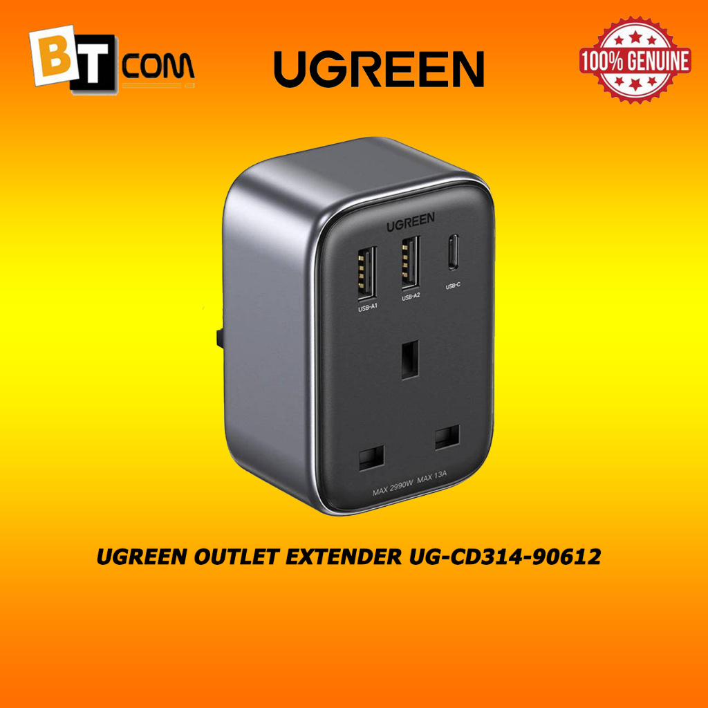 UGREEN OUTLET EXTENDER UG-CD314-90612 | Shopee Malaysia