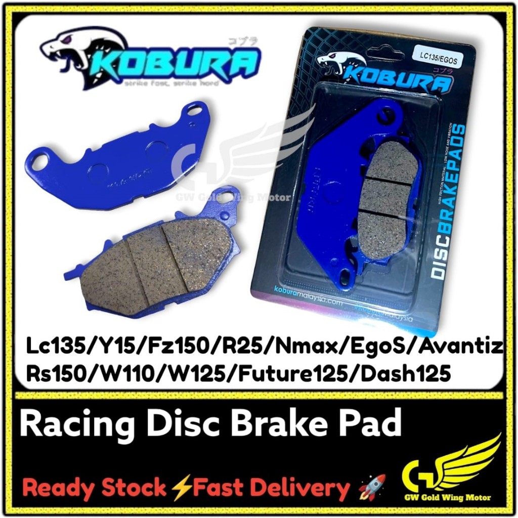 KOBURA VRX RACING DISC BRAKE PAD FRONT REAR Y15 RS150 RSX RS150 R25 ...