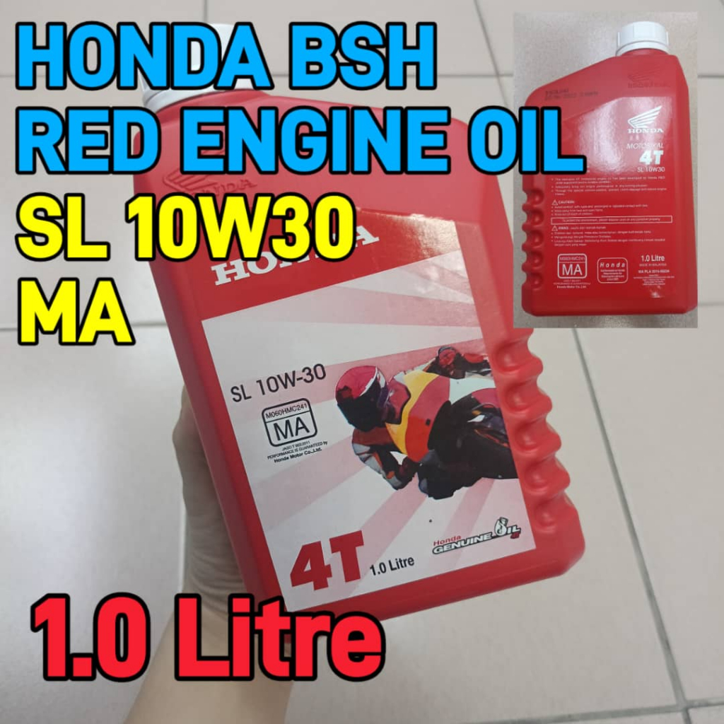 BSH Boon Siew Honda Fully Synthetic SL 10W-40 Engine Oil Minyak Enjin ...