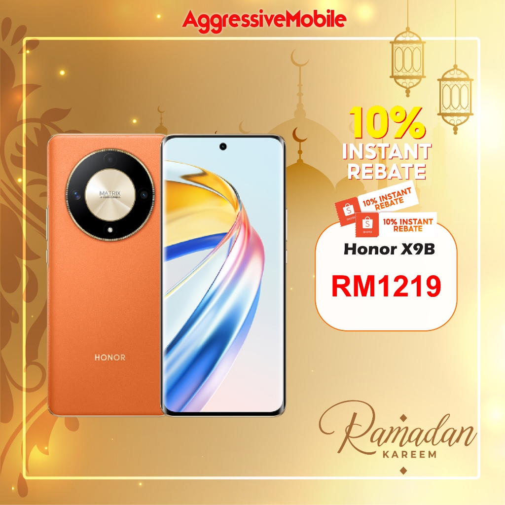 Honor X9B 5G [256GB+12GB RAM | AMOLED | 35W Fast Charge] - 1 Year Warranty | Shopee Malaysia