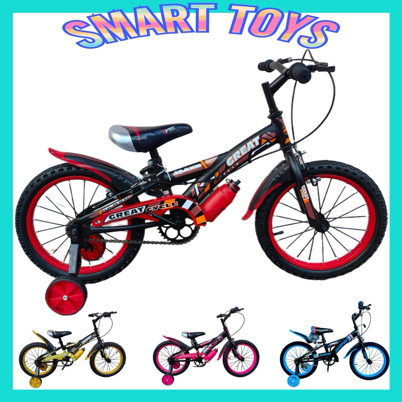 BASIKAL 16inch 80%siap pasang basikal budak hight qualiti 4tahun～7tahu ...