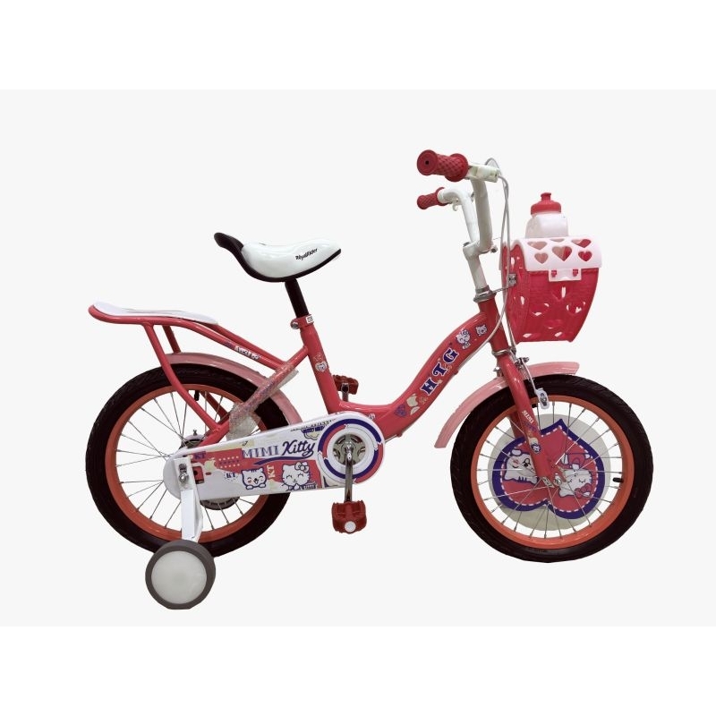 16 Inch Basikal Sanrio MIMI KITTY Siap Pasang / Basikal Budak tahun 4 ...