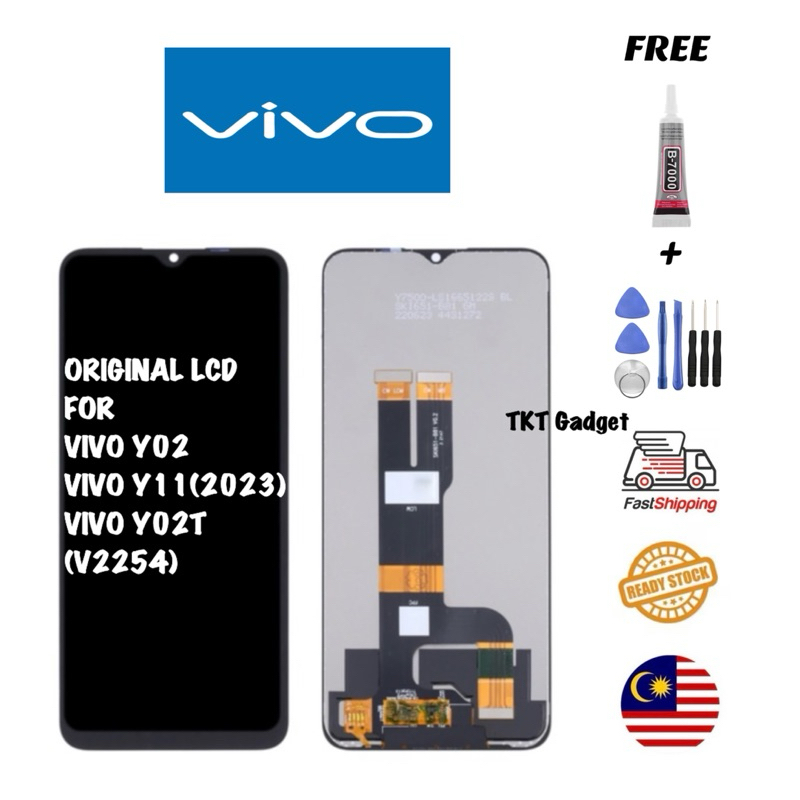 ORIGINAL LCD DISPLAY COMPATIBLE FOR VIVO Y02 / Y11 (2023) / Y02T (V2254 ...