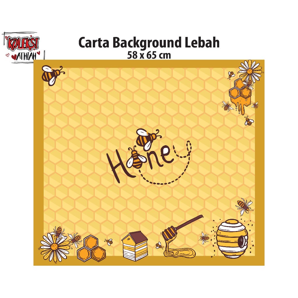 Carta Background Tema Lebah | Shopee Malaysia
