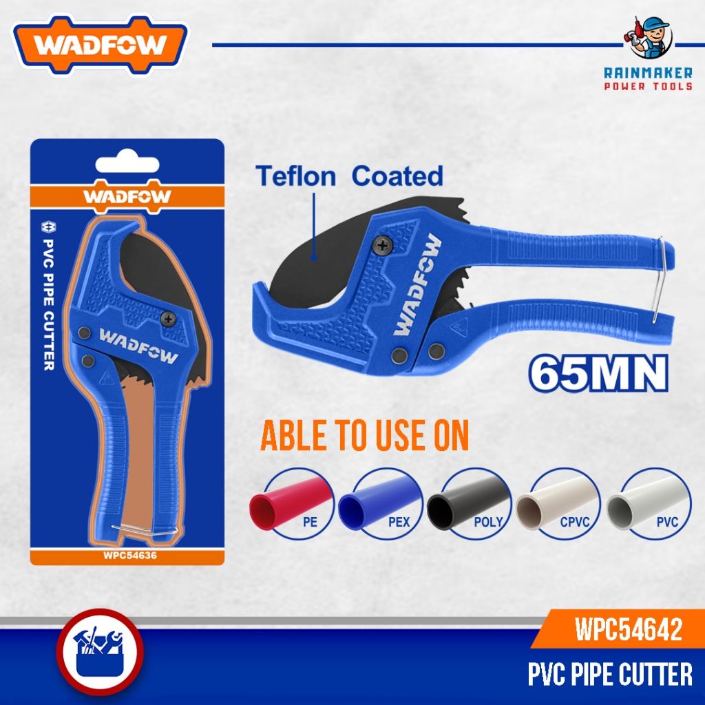 WADFOW PVC Pipe / UPVC Pipe / Poly Pipe /PPR Pipe / ABS Pipe Cutter ∅ 3 ...