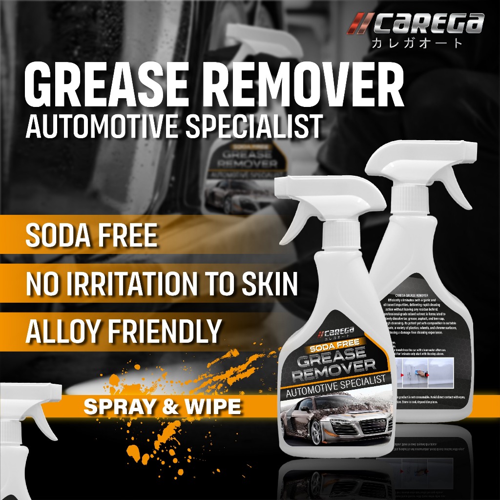 CAREGA Grease Remover Non-Soda Degreaser Tyre Chrome Rim Alloy Tire ...