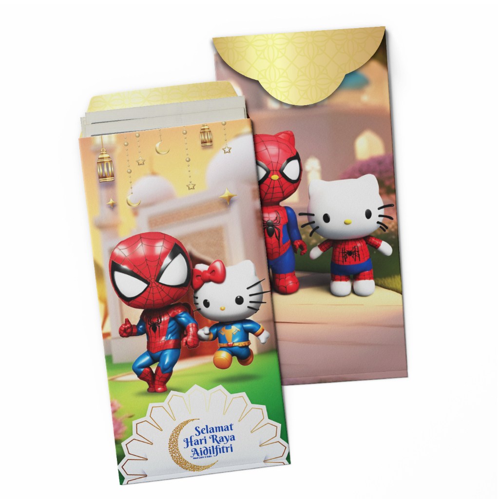 Sampul Raya 2025 DUIT RAYA (1 PAKET 5 KEPING) Money Packet Cute Cartoon ...