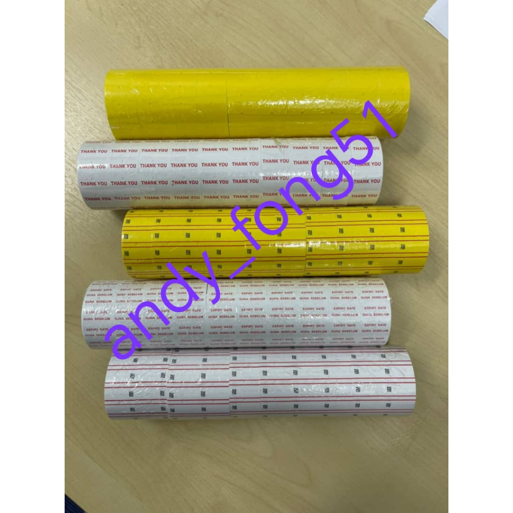Price Tag Label -1Y Price Label-Labeller Stickers ( 900Pcs Per Roll ...