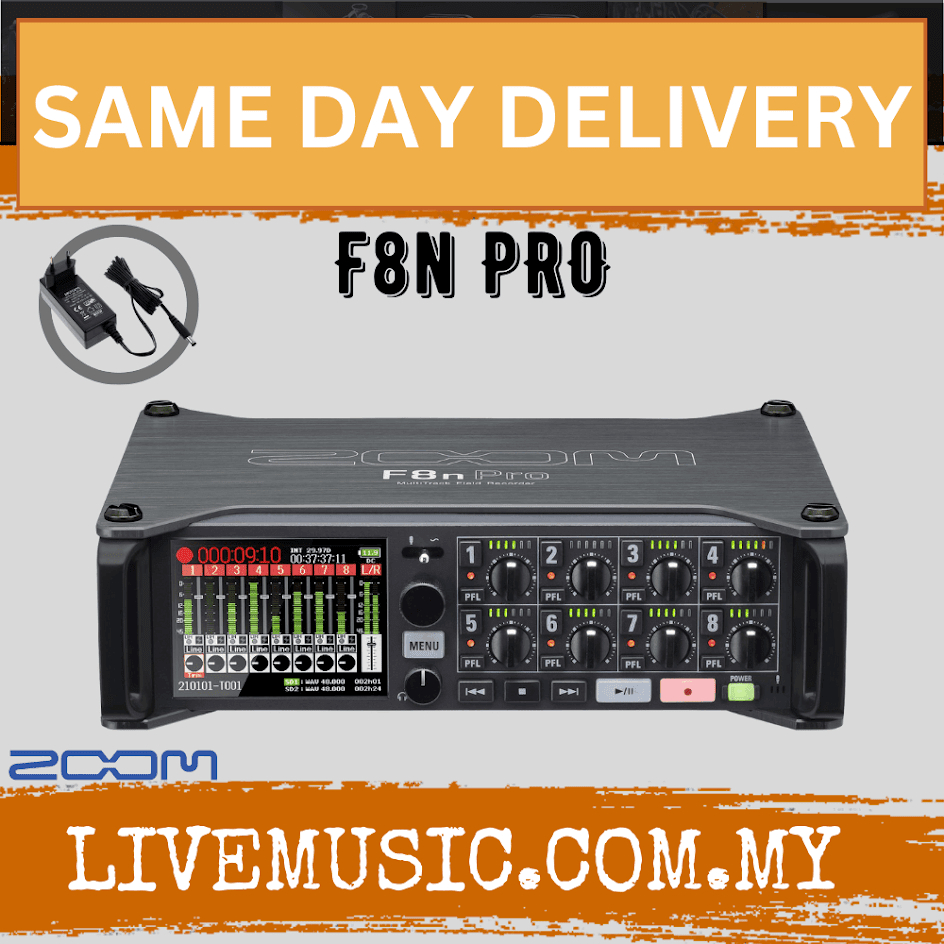 Zoom F8n PRO Multitrack Field Recorder ( F8nPRO ) | Shopee Malaysia