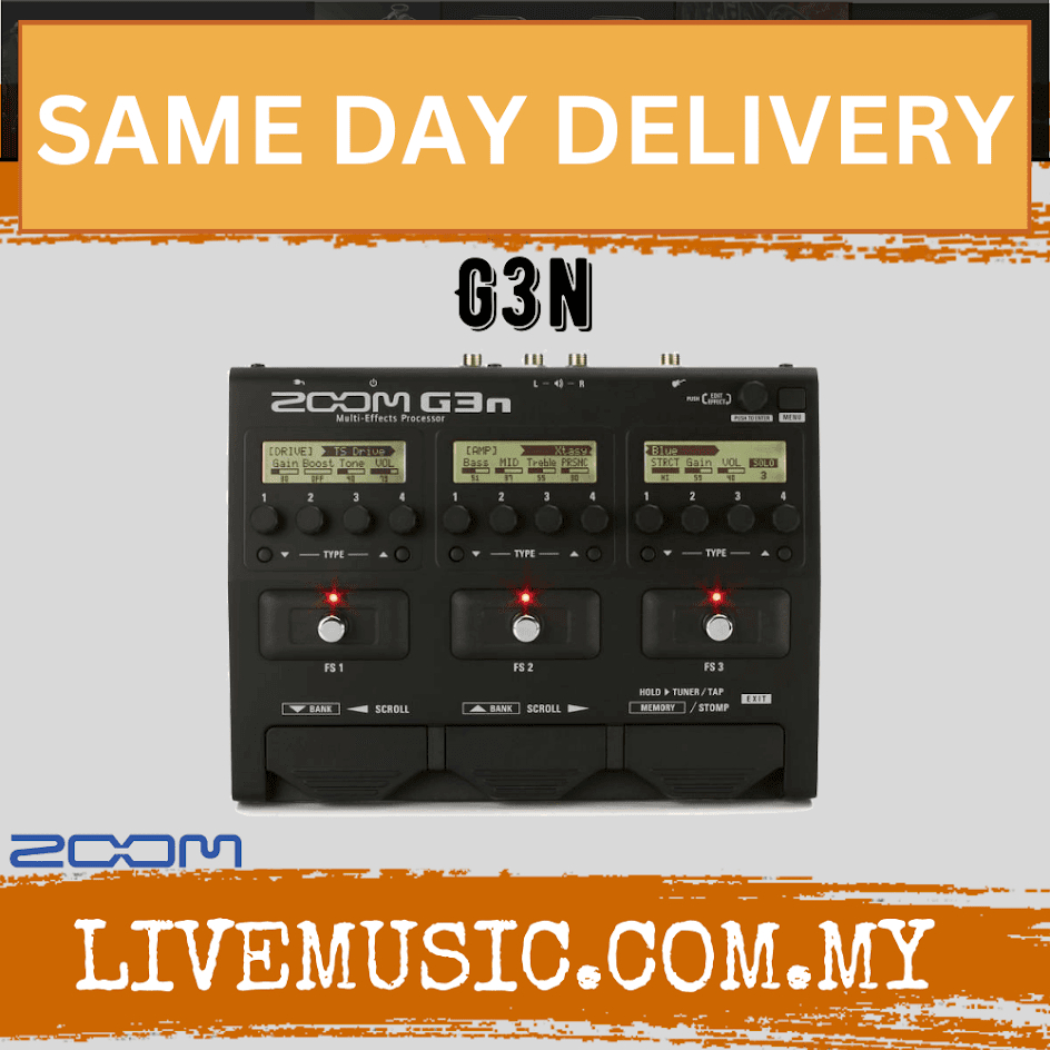 ZOOM G3N - MULTI-EFFECTS PROCESSOR ( G-3N / G 3N ) | Shopee Malaysia