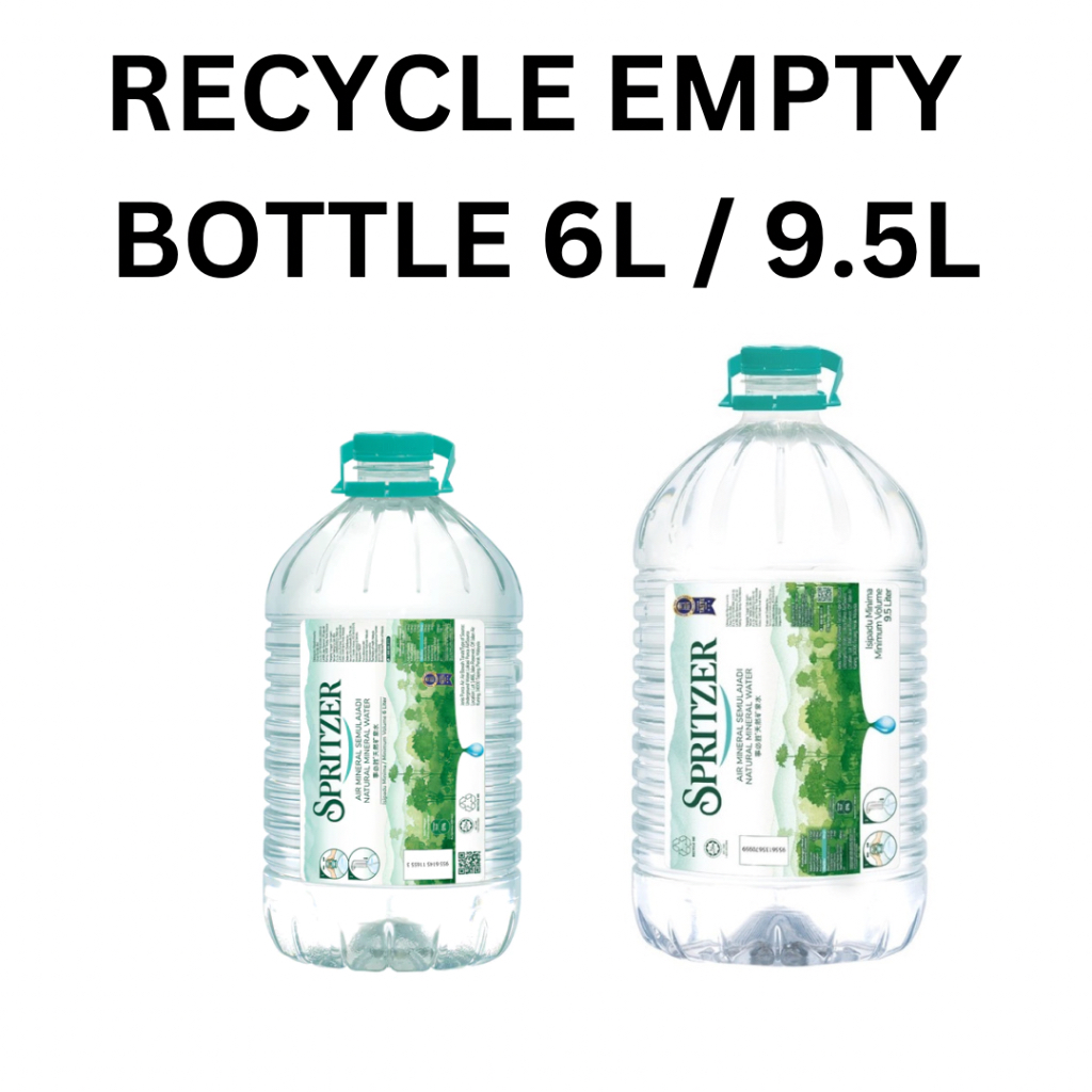 (With Box) x2 RECYCLE EMPTY MINERAL BOTTLE / DRINKING WATER BOTTLE ...