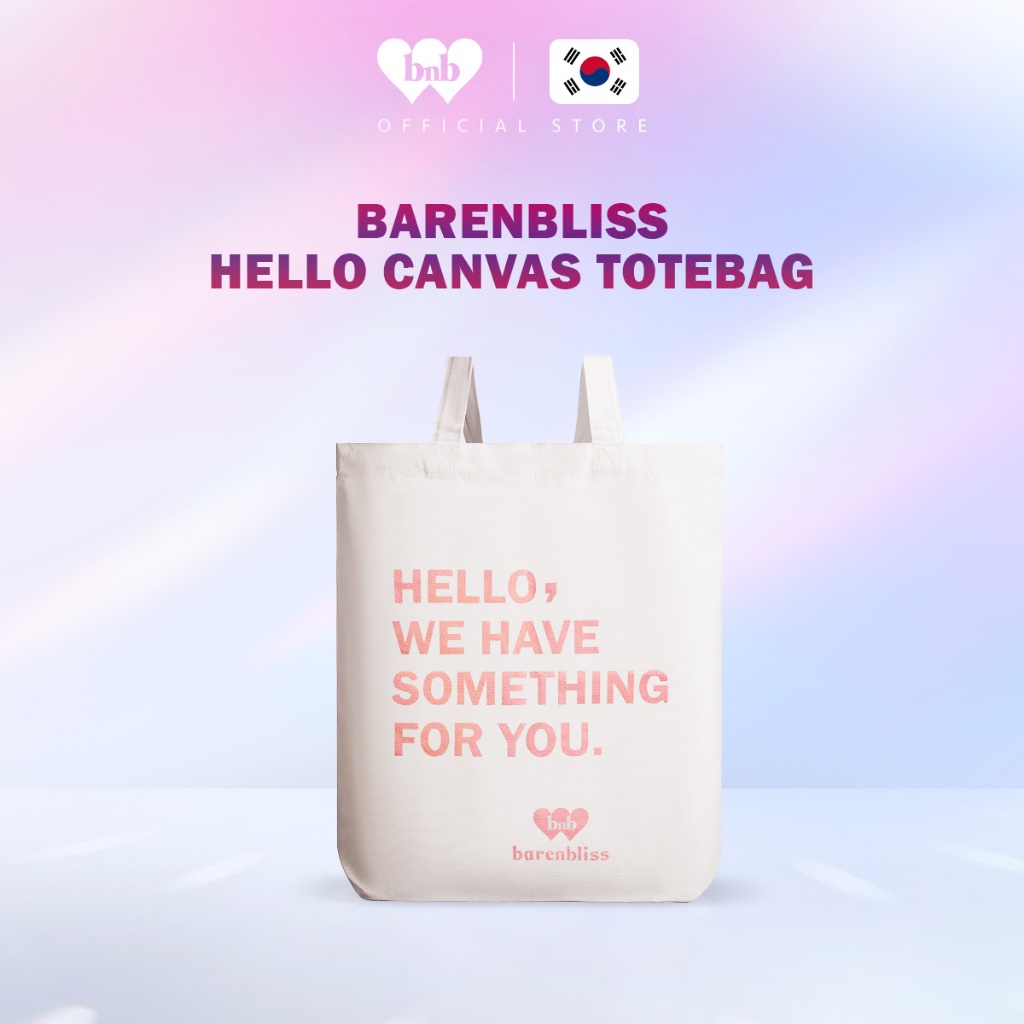 (GWP) BNB barenbliss Beauty In-Joy & Hello Canvas Tote Bag | Shopee Malaysia