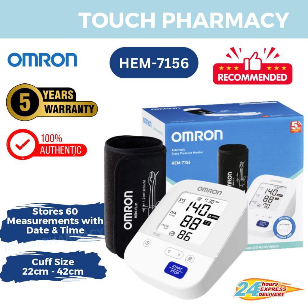 OMRON AUTOMATIC BLOOD PRESSURE MONITOR (UPPER ARM) HEM-7156 (with LARGE ...