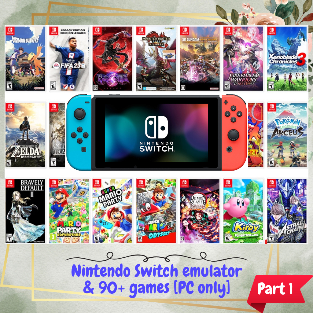 Nintendo Switch emulator & 90+ games [Part 1](A - L) | Shopee Malaysia