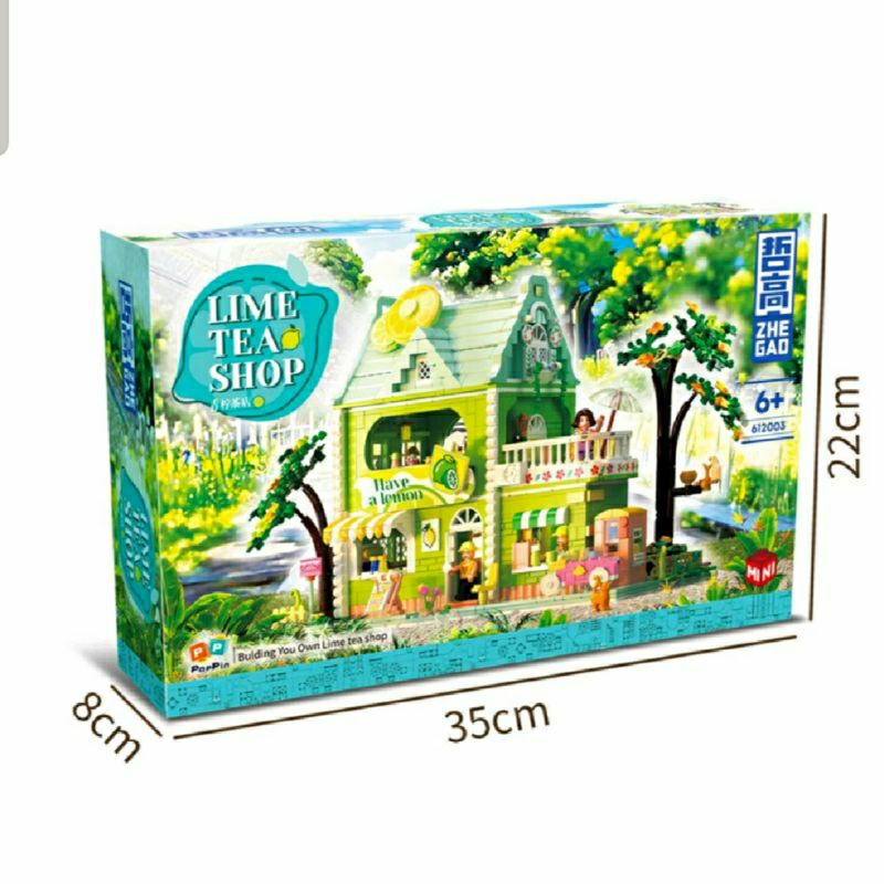DIY Building Block Lime Tea Shop Brick (Zhe Goa) | Shopee Malaysia