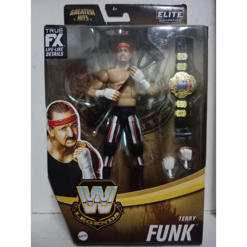 Mattel WWE Elite Legends Greatest Hits Terry Funk Wrestling Action ...
