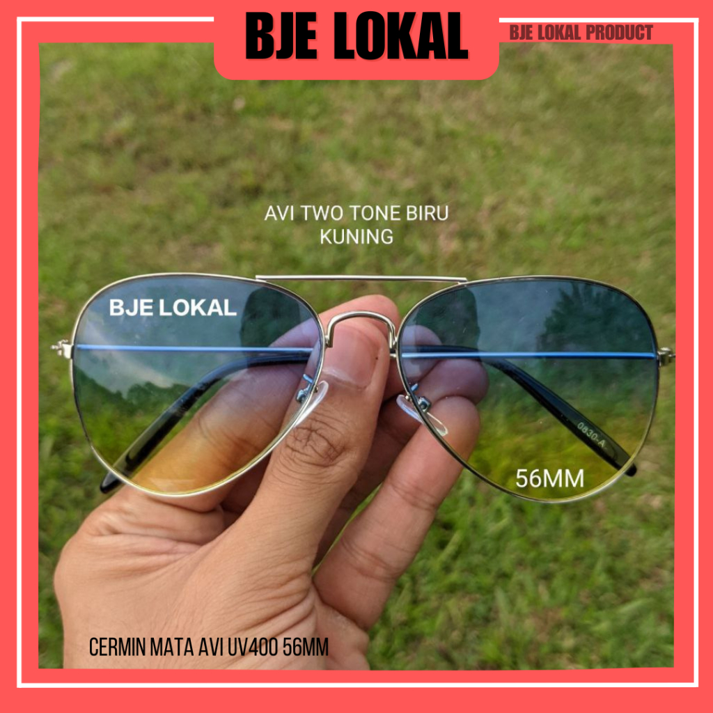 Cermin Mata Spec Mata Siang Malam Spek Mata Avi-ator Anti Silau ...