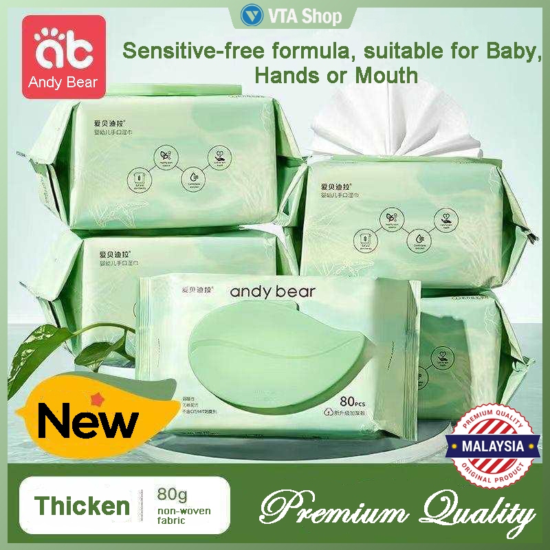 [Andy Bear] New Ticken Wet Wipes Non Alcohol Baby Wet Wipes/Wet Tissue ...