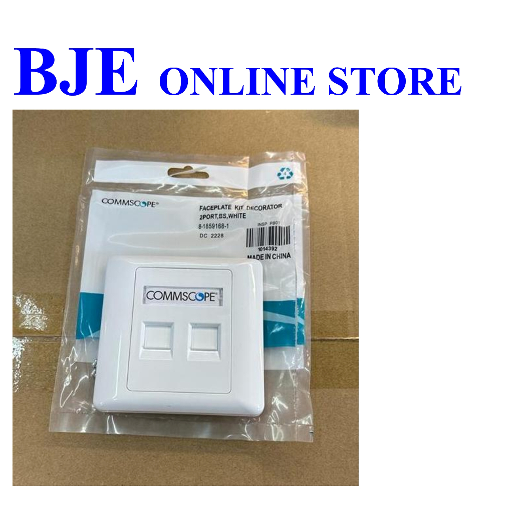 AMP Commscope CAT5E/CAT6 1Port 2 Ports Faceplate Wall Socket Outlet ...