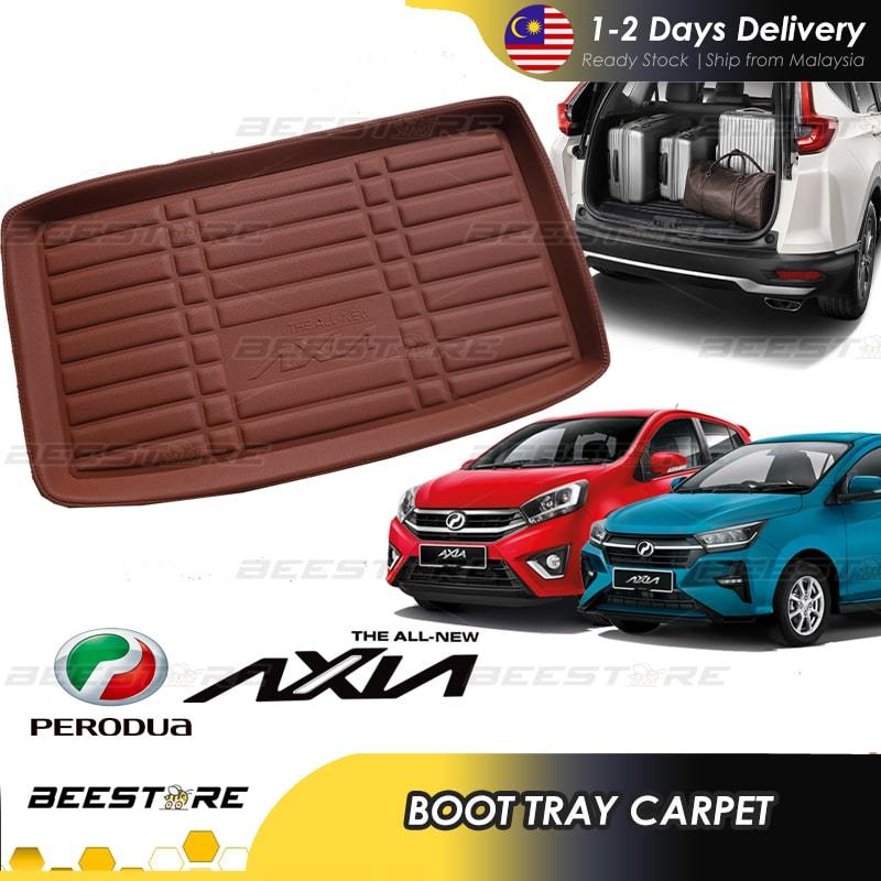 Perodua Axia 2014-2024 Car Bonnet Rear Boot Tray Compartment Leather ...